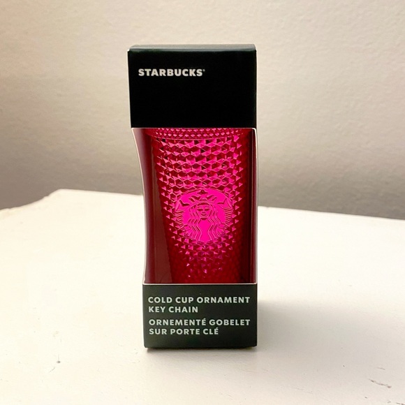 Starbucks | Holiday | Starbucks Sangria Bling Hot Pink Studded Keychain ...